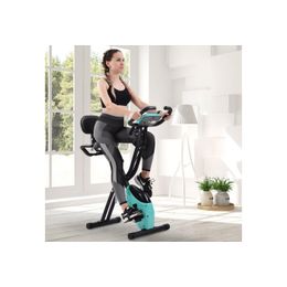 WISHDOR Heimtrainer Magnetisch faltbares Fitnessfahrrad (Der klare digitale Monitor