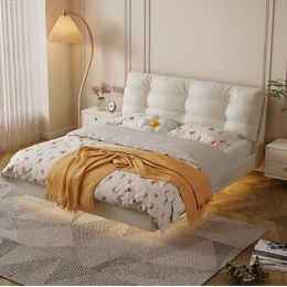 JVmoebel Bett Schlafzimmer Holzgestell Möbel Weißes Doppelbett Moderner (1-tlg.