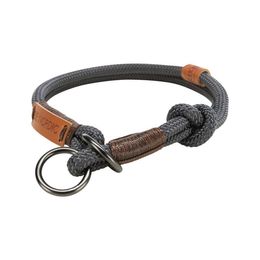 Trixie Hunde-Halsband BE NORDIC Zug-Stopp-Halsband dunkelgrau/braun