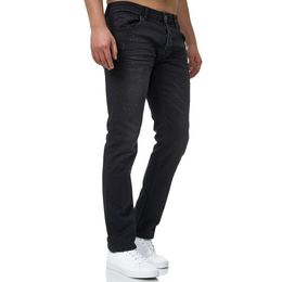 John Kayna Slim-fit-Jeans Herren Jeans Hose Slim Fit Männer Skinny Denim Designerjeans 600JS (Jeanshose Designerjeans Bootcut