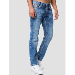 John Kayna Slim-fit-Jeans Herren Jeans Slim Fit Jeanshose Denim Herrenjeans Designer Herrenhose (Jeanshose Designerjeans Bootcut