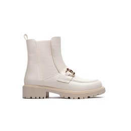 Foreverfolie Chelsea-Boots in Creme - 41