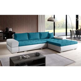 Arzo Sofa L-Form Eckcouch Schlafsofa Couch mit Schlaffunktion MA120-OR85 - Furnix