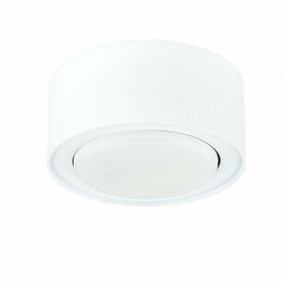 Licht-Erlebnisse - Deckenlampe klein flach GX53 Weiß ø 10 cm Metall Küche Deckenleuchte - Weiß