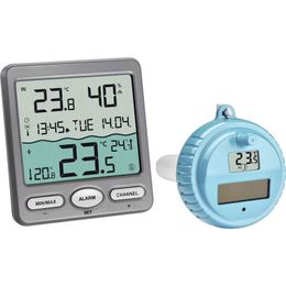 Tfa Dostmann - venice Funk-Pool-Thermometer Schwimmbecken-Thermometer Anthrazit