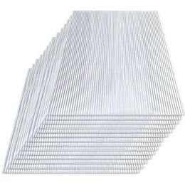 14x Polycarbonat Doppelstegplatten Hohlkammerplatten 4mm Doppelstegplatten Stegplatten Gewächshaus - HENGDA