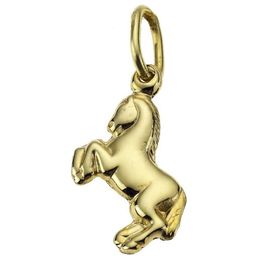 Firetti Kettenanhänger Schmuck Geschenk Gold 333 Halsschmuck Anhänger für Halskette Pferd, gelb|goldfarben