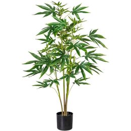 Künstliche Zimmerpflanze Zierhanfpflanze Zierhanf, Creativ green, Höhe 90 cm, grün