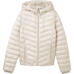 Tom Tailor Steppjacke, Kapuze, Tunnelzug, für Damen, beige, XL