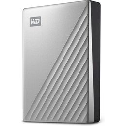 Western Digital WD My Passport Ultra externe HDD-Festplatte (4TB), silberfarben