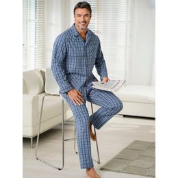 WITT Schlafanzug Pyjama, blau