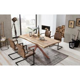 Sit Esstisch Tops&Tables, mit Baumkante wie gewachsen, beige|braun