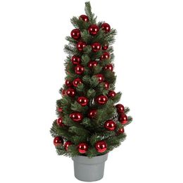 Elbmöbel elbmöbel Künstlicher Weihnachtsbaum weihnachtsbaum künstlich rote Kugeln Tannenbaum Christbaum dichte Zweige