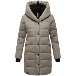 Navahoo Wintermantel 'Knutschilein' Damen Gr&ouml;&szlig;e XL grau / schwarz