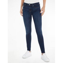 Tommy Hilfiger Skinny-fit-Jeans TH FLEX COMO SKINNY RW GYA mit Tommy Hilfiger Logo-Badge, blau