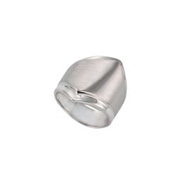 Vivance Fingerring 925 Silber rhodiniert 23mm breit, weiß