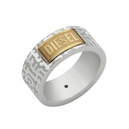 Diesel Fingerring Schmuck Edelstahl Fingerring, gelb|goldfarben