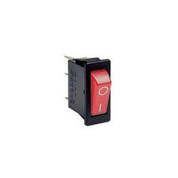 Bulgin Limited Rocker Switches C5503AAY T.BLACK RED 230V - C5503AANAD