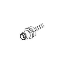 Molex Ultra-Lock M12 Receptacle 4 Poles M16x1.5 Mounting Threads Male (Straight) to 0.34mm&sup2; PVC Leads 0.30m - 1200845108