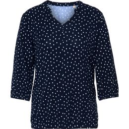 Adagio Shirt, Split-Neck, 3/4-Arm, für Damen, blau, 42