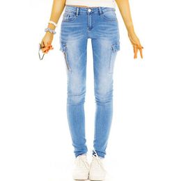 be styled Cargojeans Hüftige Cargohose bequeme Hose im Slim Fit Look