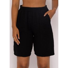 SASSYCLASSY Bermudas Musselin Sommer Hose Damen Kurz