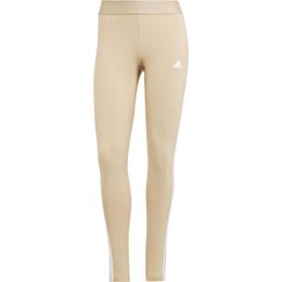 Adidas Leggings, Baumwolle, Logo-Print, für Damen, beige, XL