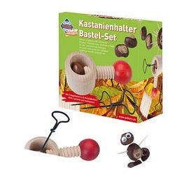 Pebaro Bastelwerkzeug Kastanienbohrer-Set natur/rot