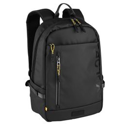 Camel Active Rucksack Explore, wasserabweisendes recyceltes Nylon und reflektierende Reißverschlüsse, schwarz