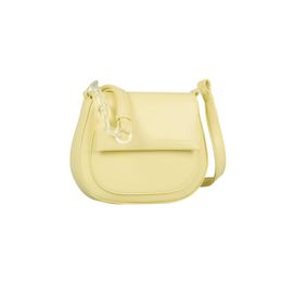 Tom Tailor Denim Handtasche Anne, Modische Umhängetasche mit transparente Kettendetails, gelb