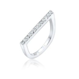 Elli Fingerring Geo Trend Kristalle 925 Sterling Silber