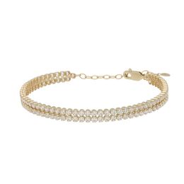 Vivance Tennisarmband »timeless elegance« Gelbgold 375 elegantes Armband aus 375er-Gelbgold