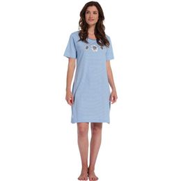 PASTUNETTE Nachthemd Damen Schlafshirt mit kurzem Arm (1-tlg) Baumwolle