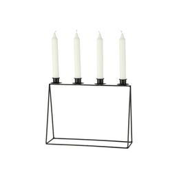 Spetebo Adventskranz Metall Advents Kerzenständer schwarz 32 cm