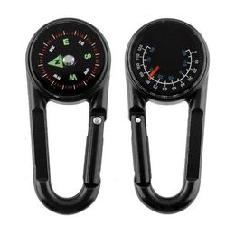SOTOR Kompass Kompass mit Karabinerhaken Multifunktions-Thermometer
