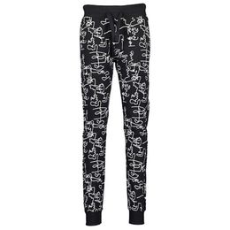 Blue Seven Jogginghose Blue Seven Jungen Jogginghose Sweathose Hose bedruckt schwarz (1-tlg)