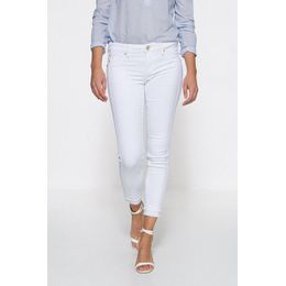 ATT Jeans Slim-fit-Jeans Belinda mit offenen Saumkanten
