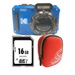 Kodak PixPro WPZ2 blue Set Angebot Tasche rot Kompaktkamera