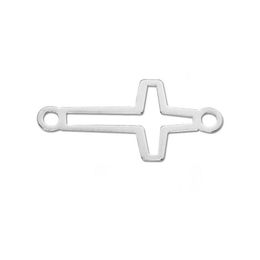StoneTrip Kettenanhänger Kreuz small (15 mm) mit 2 Ösen