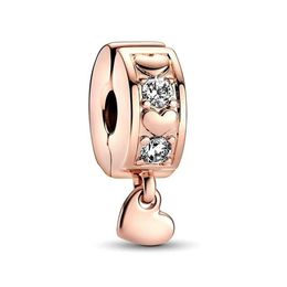 LENBEST Runder Anhänger Sterling Silber Armband Perlen Armband Halskette Damen Urlaub Geschenk (1-tlg)
