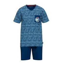 Tom Tailor Pyjama Herren Schlafanzug kurz (2 tlg) Baumwolle
