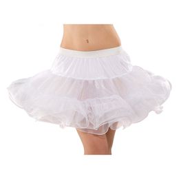 buttinette Soft-Tüll-Petticoat für Kinder, weiß, 5-lagig