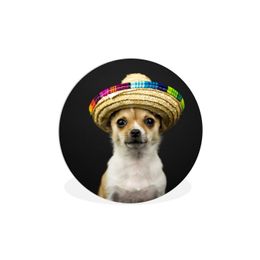 MuchoWow Gemälde Hund - Sombrero