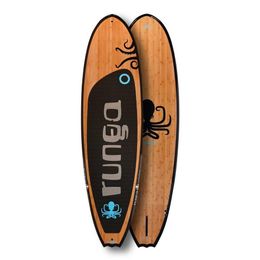 Runga-Boards SUP-Board Runga WHEKE dark BAMBOO Hard Board Stand Up Paddling SUP