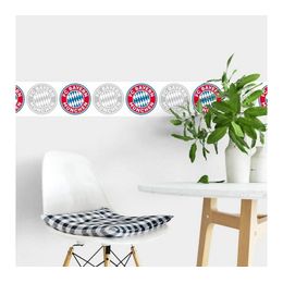 FC Bayern München FC Bayern München Wandtattoo Fußball Wandtattoo FC Bayern München Logo Bordüre Klebefolie Kinderzimmer