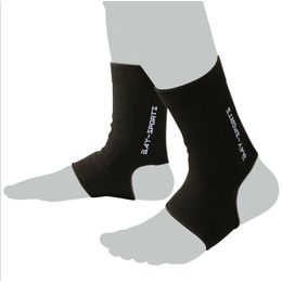 BAY-Sports Fußbandage Uni Knöchelbandage Fußgelenkbandage Sprunggelenk Uni schwarz