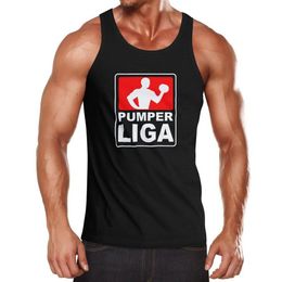 MoonWorks Tanktop Herren Tanktop Pumper Liga Fitness Gym Bodybuilder Shirt Muskelshirt MoonWorks® mit Print