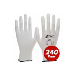 NITRAS Nitril-Handschuhe NITRAS Nylon-Handschuhe 6210 PU-Fingerkuppenbeschichtung
