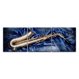 Bilderdepot24 Leinwandbild Saxophon