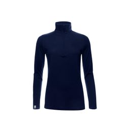Kaipara - Merino Sportswear Funktionsshirt Merino Zip-Neck Damen Regular 200 (1-tlg) aus reiner Merinowolle Made in Germany